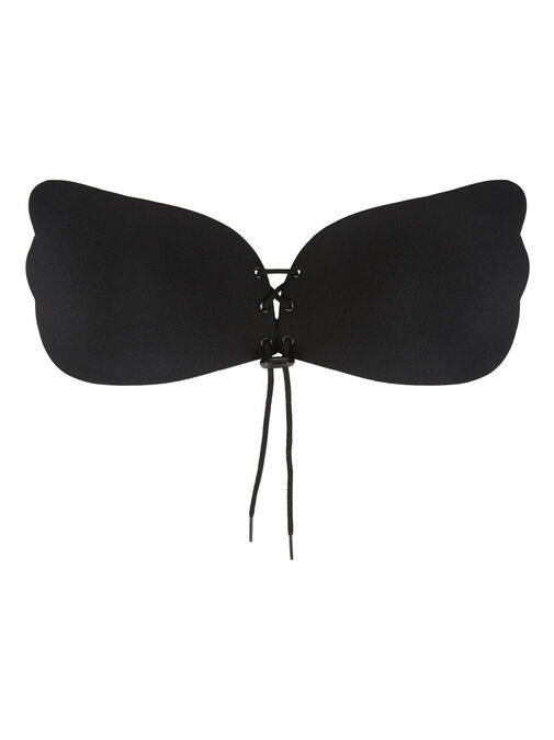 Lace-Up Stick On Bra